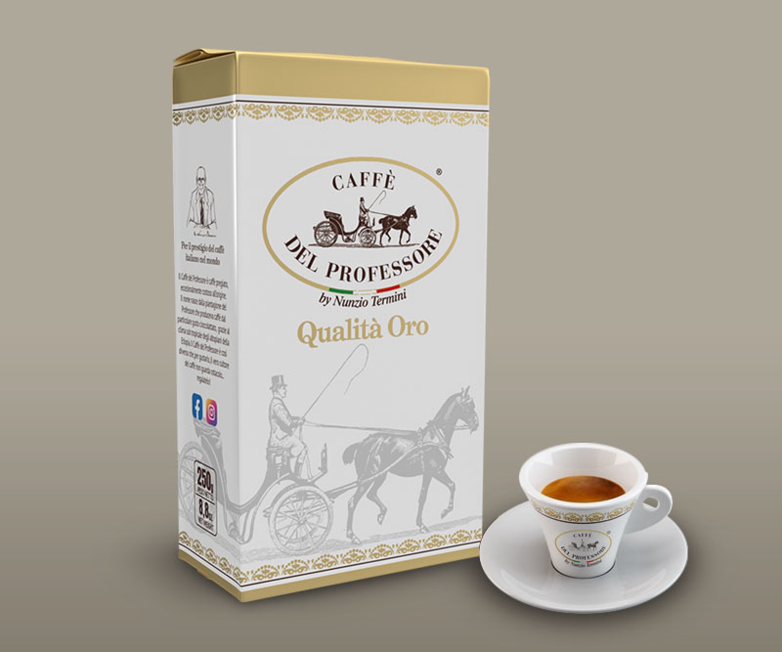 Busta gr. 250 qualità oro - Caffè del Professore Italia